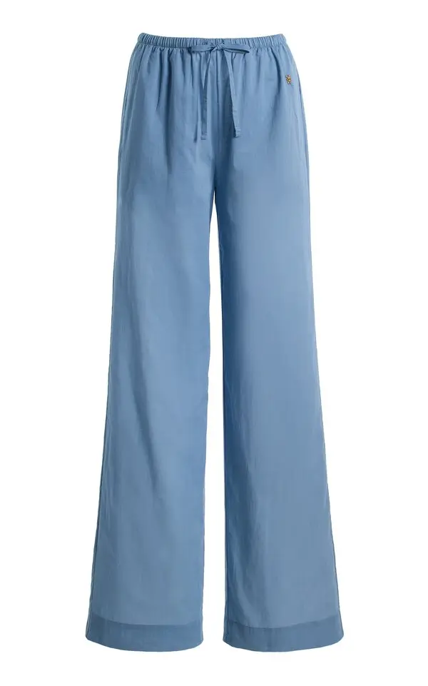 Eterne Brody Cotton Pants - Blue