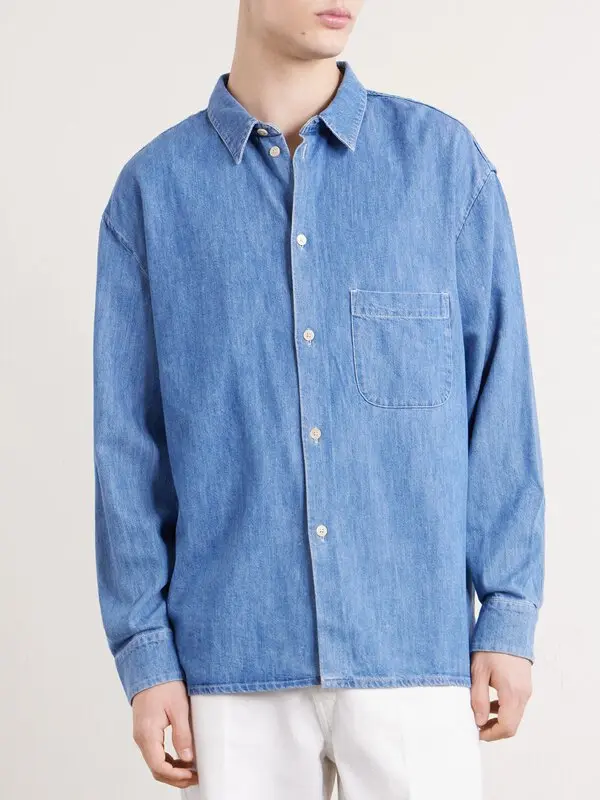 A KIND OF GUISE Gusto Cotton-blend Denim Shirt