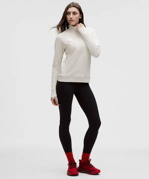 Lululemon Team Canada Engineered Warmth Half Zip - Beech White/beech White
