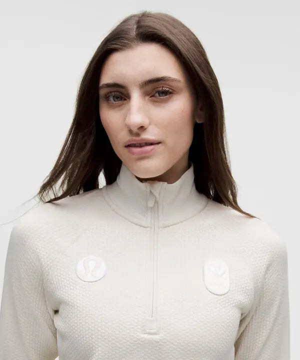 Lululemon Team Canada Engineered Warmth Half Zip - Beech White/beech White