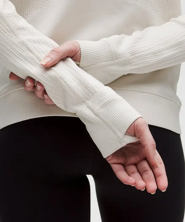 Lululemon Team Canada Engineered Warmth Half Zip - Beech White/beech White