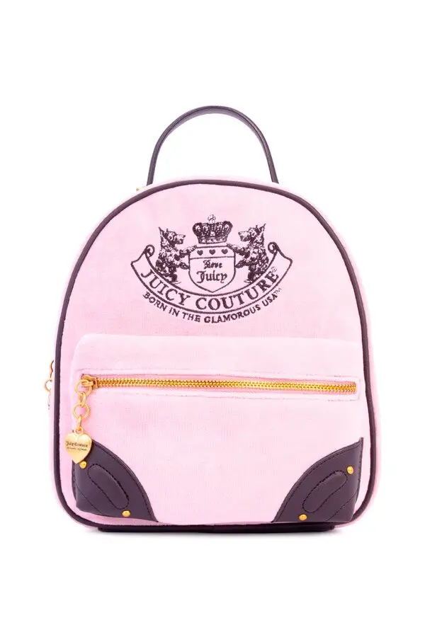 Juicy Couture Heritage Core Backpack - Dusty Blush/chocolate Brown
