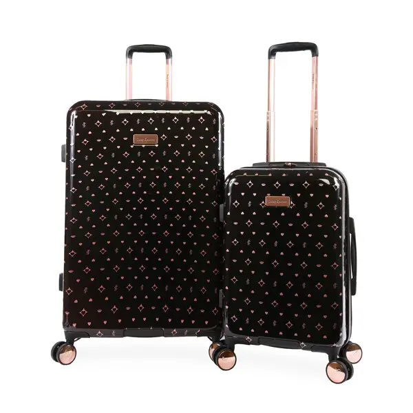 Juicy Couture 2-piece Hardside Spinner Luggage Set - Black