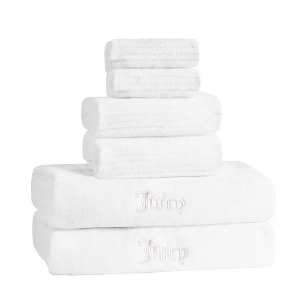 Juicy Couture Alyssa Bath Towel Set - White