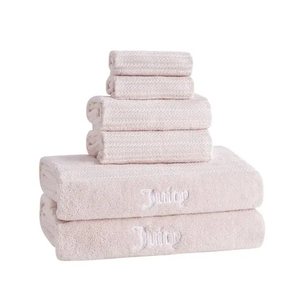 Juicy Couture Alyssa Bath Towel Set - Pink