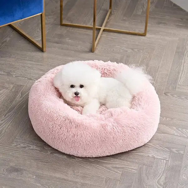 Juicy Couture Devon Faux Fur Pet Bed - Pink