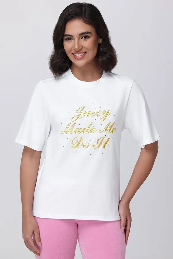 Juicy Couture Made Me Do It Heritage Oversized Tee