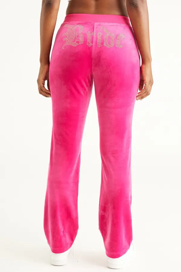 Juicy Couture Customizable Velour Track Pants - Free Love