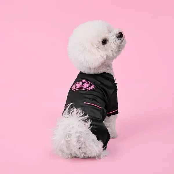 Juicy Couture Pet Silky Satin Pajamas - Black