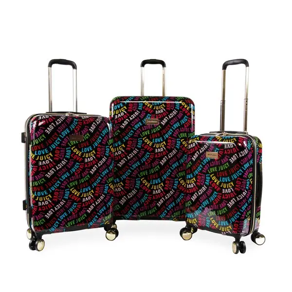 Juicy Couture 3-piece Hardside Spinner Luggage Set - Rainbow