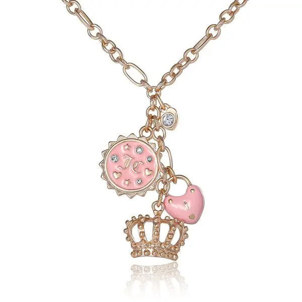 Juicy Couture Charm Necklace - Goldtone