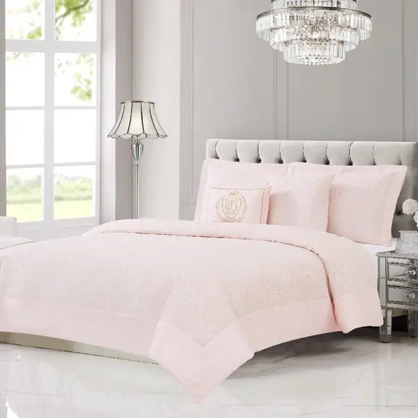 Juicy Couture Dovona Comforter Set - Baby Pink