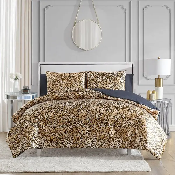Juicy Couture Monica Satin Reversible Comforter Set