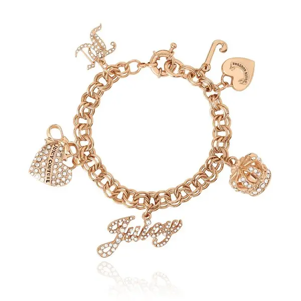 Juicy Couture Charm Bracelet - Goldtone