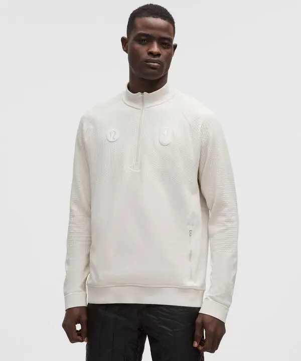 Lululemon Team Canada Engineered Warmth Half Zip - Beech White/beech White