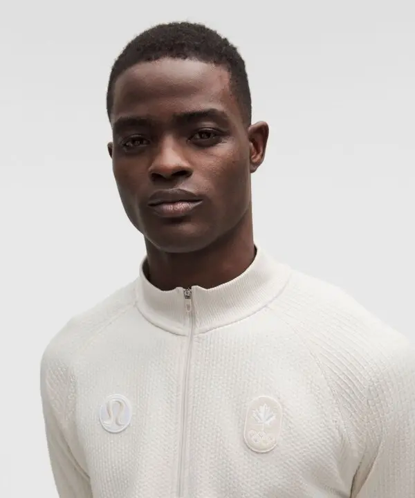 Lululemon Team Canada Engineered Warmth Half Zip - Beech White/beech White