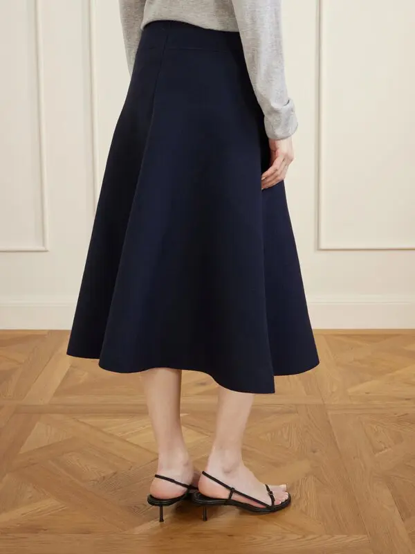 THE FRANKIE SHOP July Knitted Midi Skirt