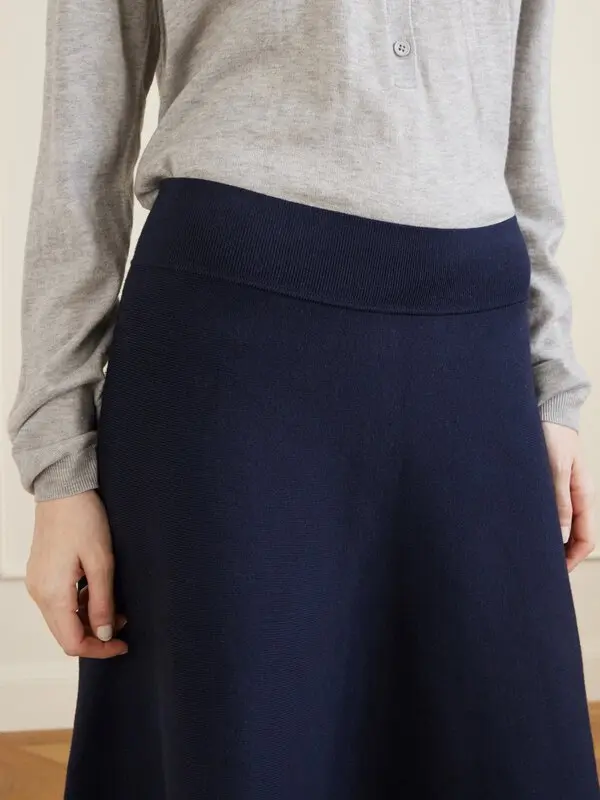 THE FRANKIE SHOP July Knitted Midi Skirt