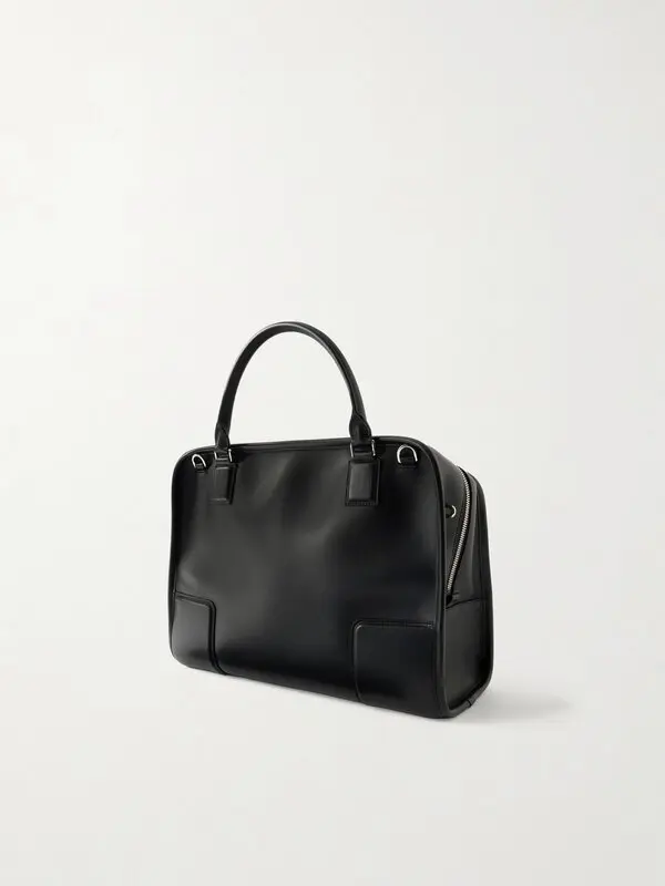 Loewe Amazona 180 Large Leather Shoulder Bag - Black
