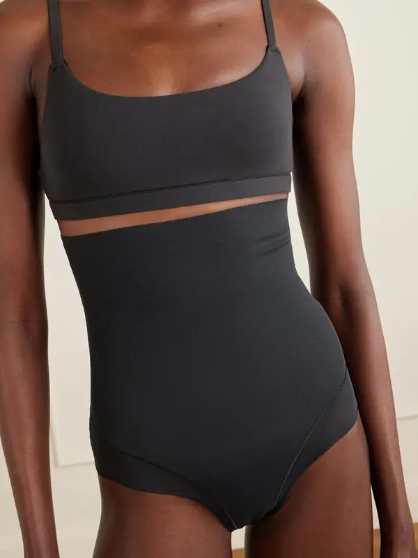 SKIMS Power Mesh High-waist Jersey Briefs