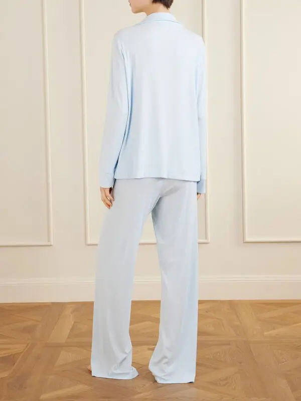 SKIMS Ribbed Pajama Set - Blue