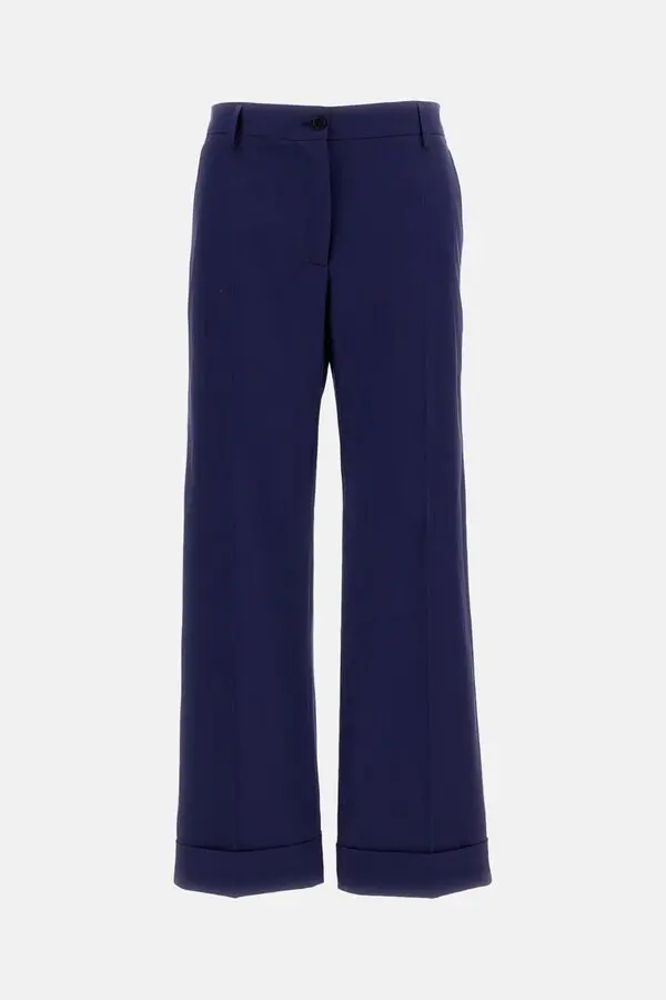 Alberto Biani Wide-leg Trousers - Blue