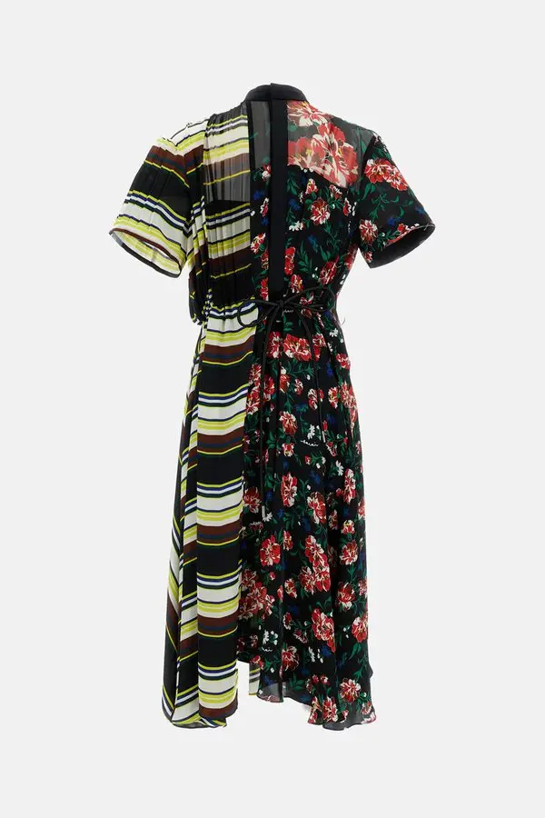 Sacai Printed Midi Dress - Multicolor