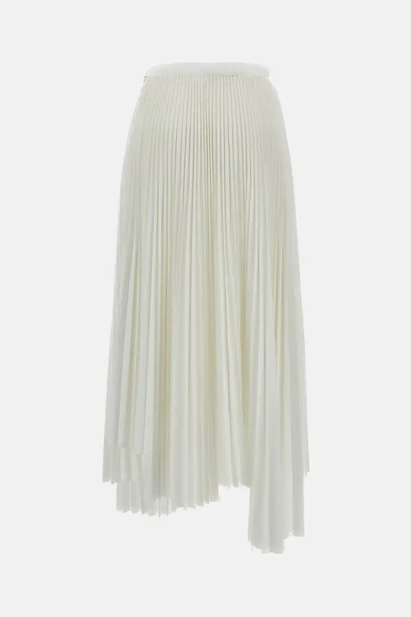 Plan C Pleated Asymmetric Skirt