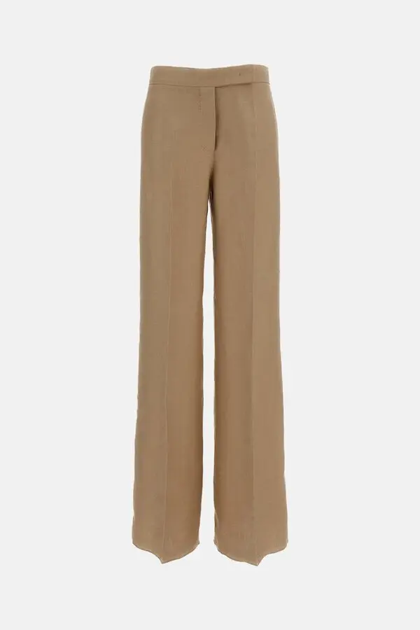 Max Mara Wide-leg Linen Trousers