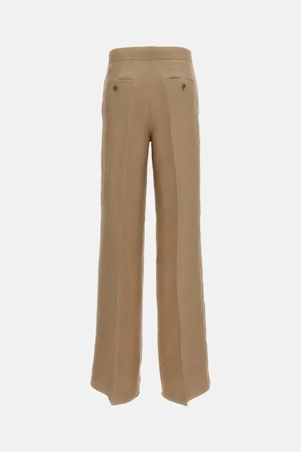 Max Mara Wide-leg Linen Trousers