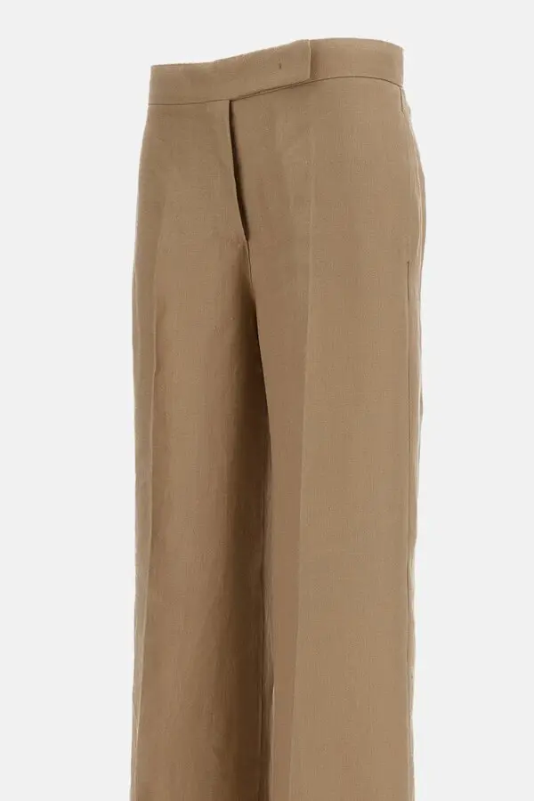 Max Mara Wide-leg Linen Trousers
