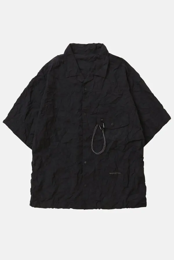 AND WANDER Camicia Maniche Corte - Black