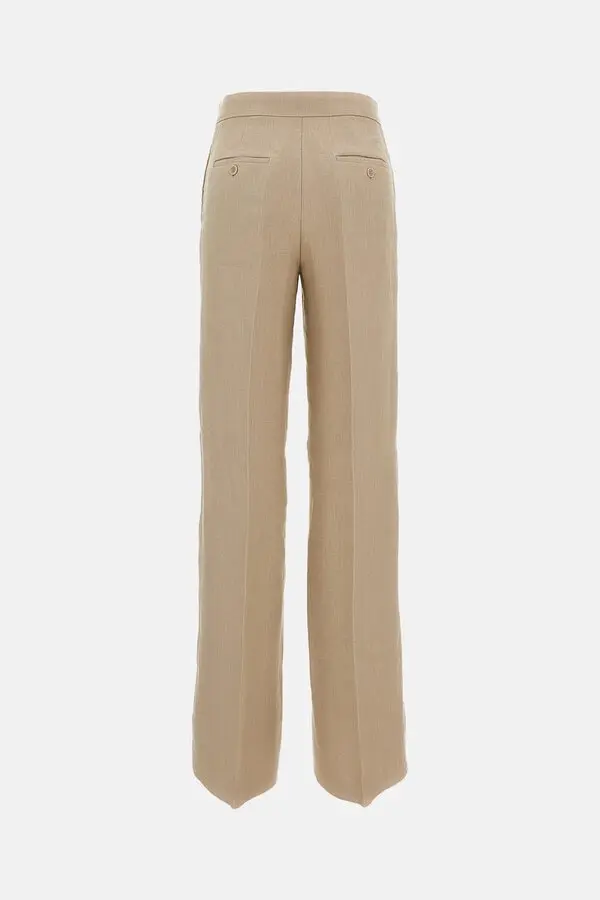 Max Mara Angus Linen Trousers - Beige