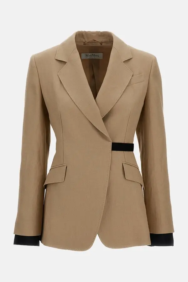 Max Mara Fionda Linen Jacket - Beige