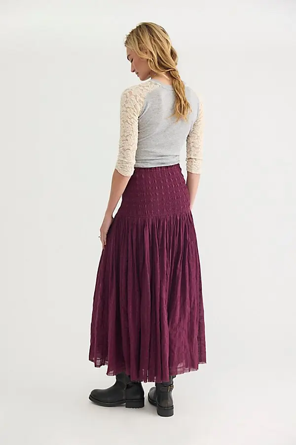 Free People Convertible Maxi Skirt - Fig