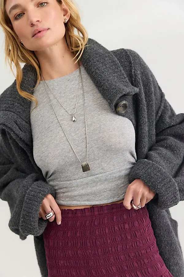 Free People Convertible Maxi Skirt - Fig