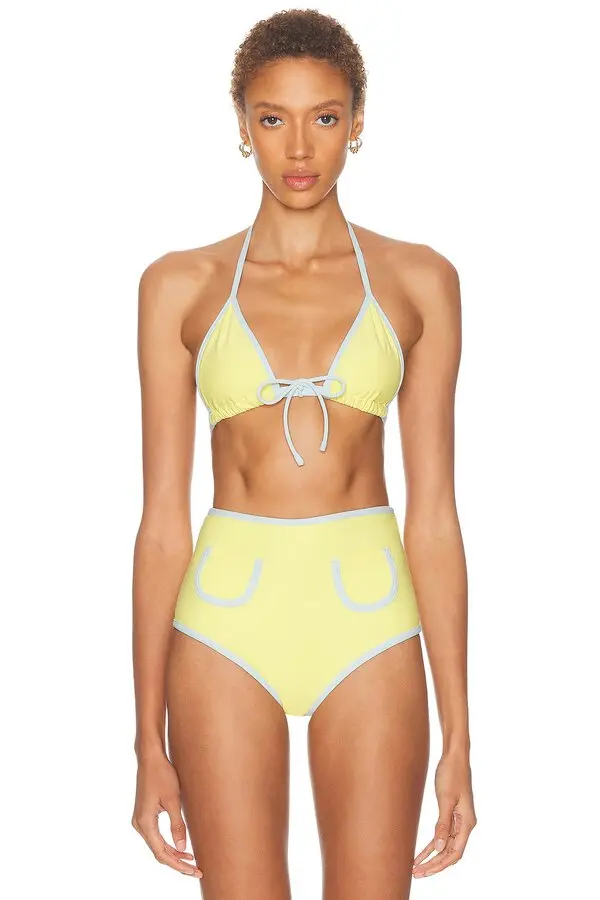 MONTCE X Elsa Hosk Binded Emma Bikini Top - Sunshine Binded