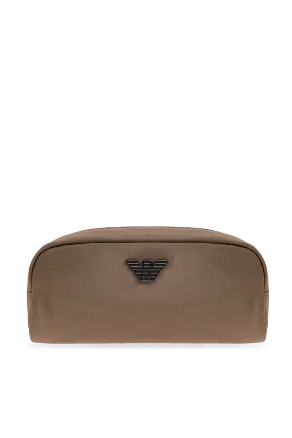 Emporio Armani Cosmetic Bag From The `sustainability` Collection - Brown