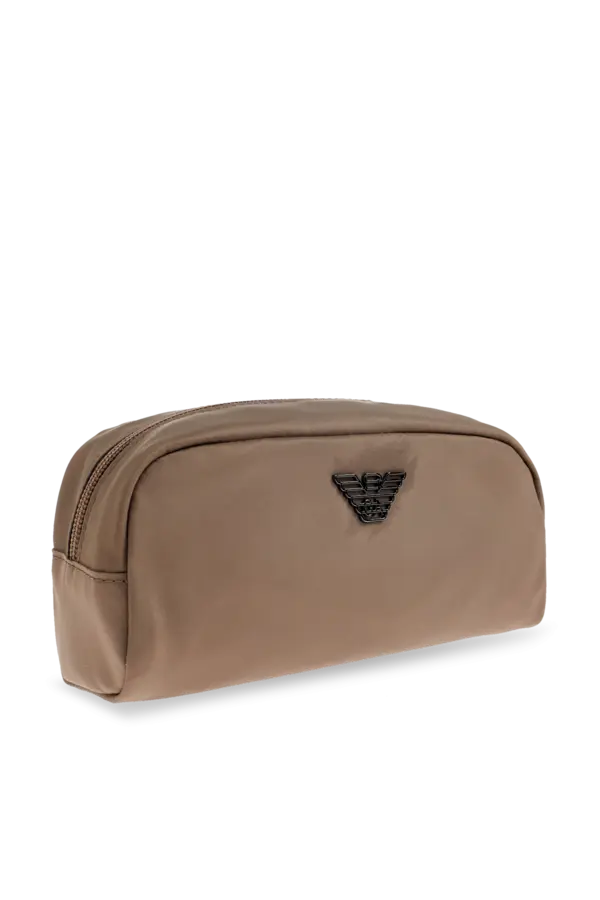 Emporio Armani Sustainability Cosmetic Bag - Brown