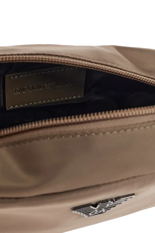 Emporio Armani Sustainability Cosmetic Bag - Brown