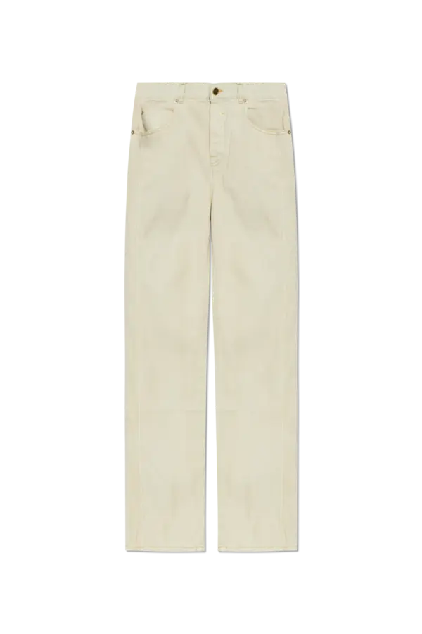 Balmain Loose Jeans - Beige