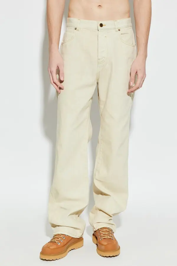 Balmain Loose Jeans - Beige