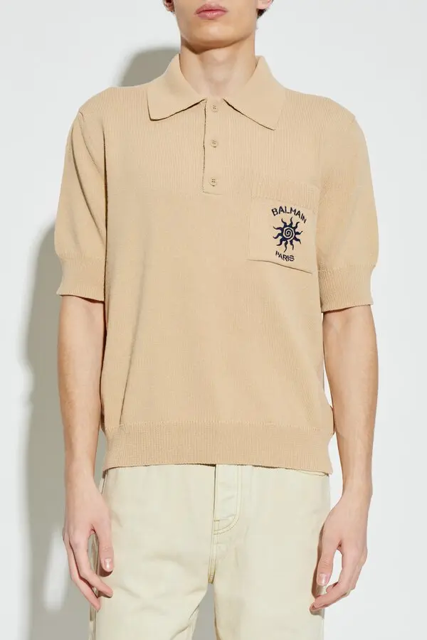 Balmain Polo Shirt With Pocket