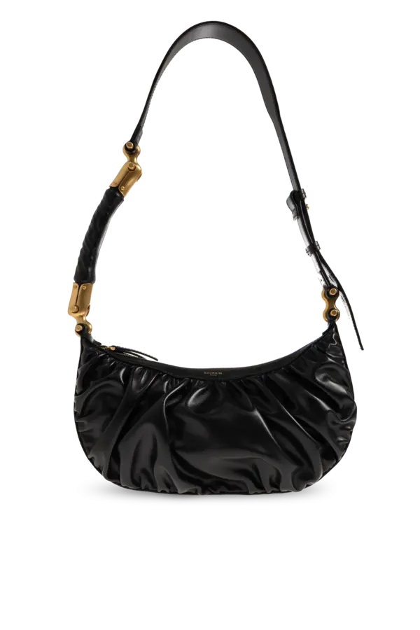 Balmain Bène Hobo Shoulder Bag - Black