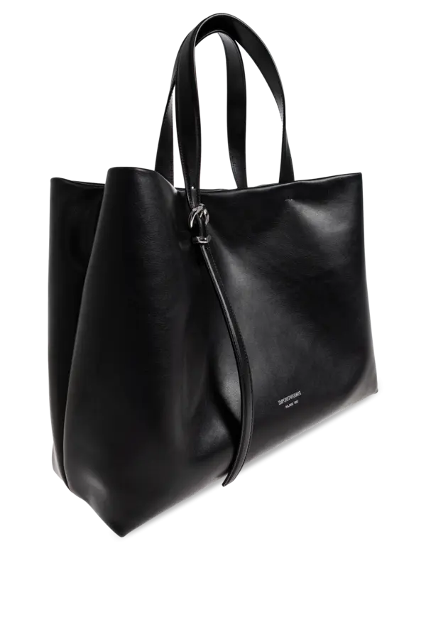 Emporio Armani Leather Shopper Bag