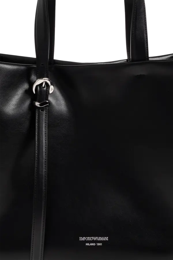 Emporio Armani Leather Shopper Bag