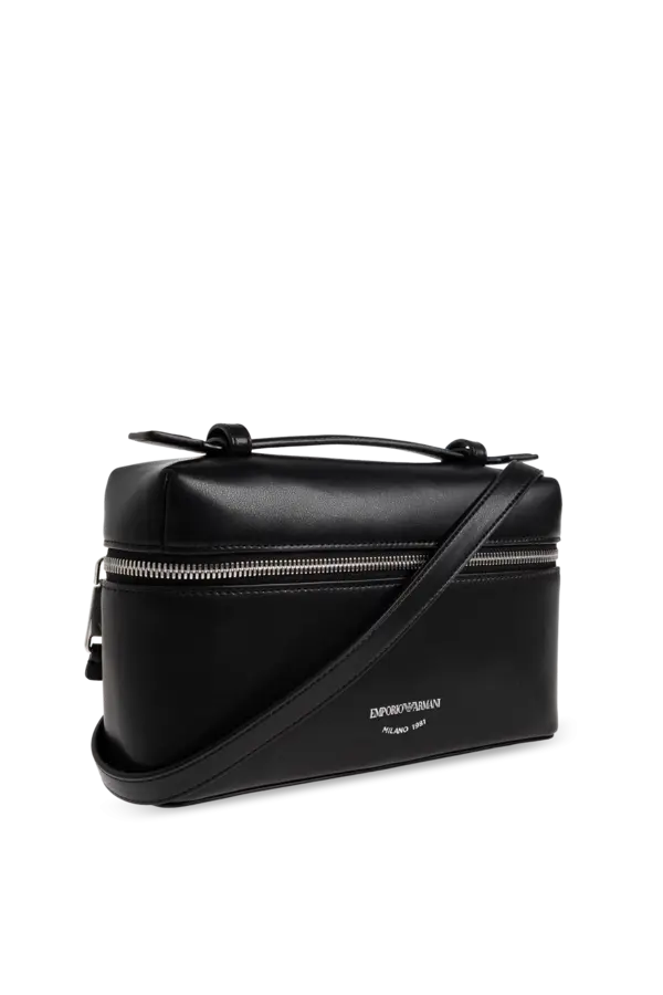 Emporio Armani Bovine Leather Handbag With Adjustable Strap