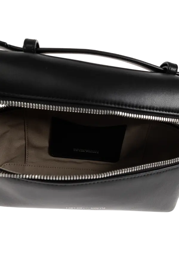 Emporio Armani Bovine Leather Handbag With Adjustable Strap