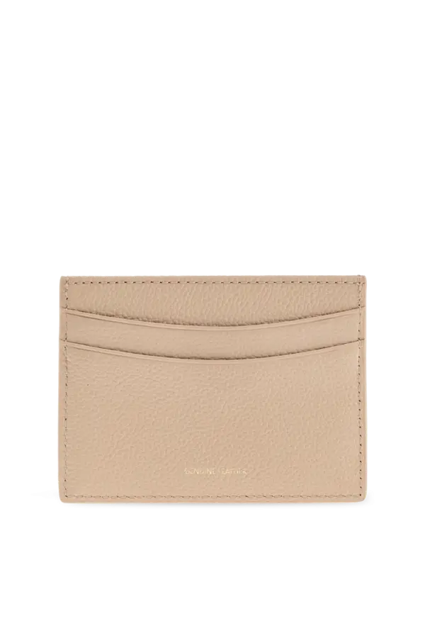 Emporio Armani Leather Card Holder - Pink