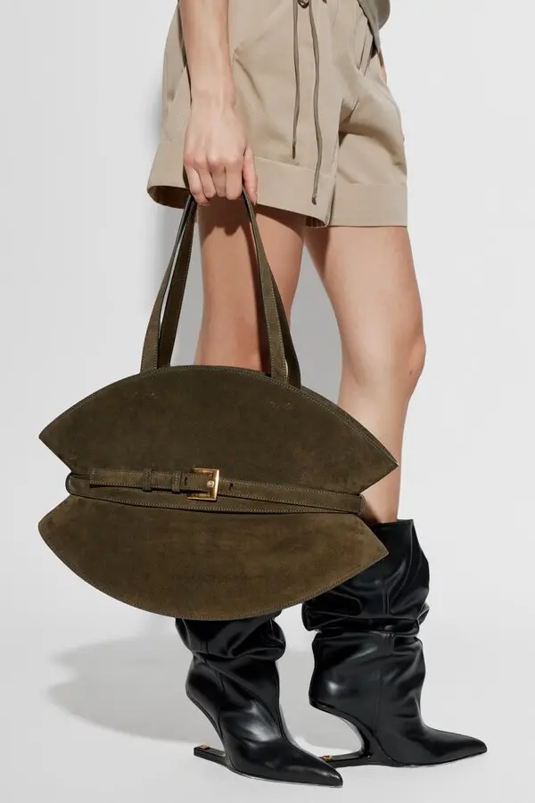 Balmain Medium Shoulder Bag - Green